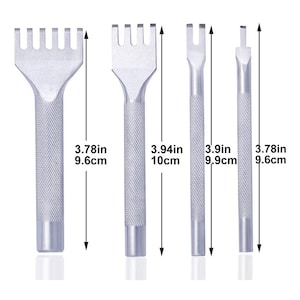 4 PCS Leather Stitching Punch Leather Hole Punch 1/2/4/6 DIY - Etsy