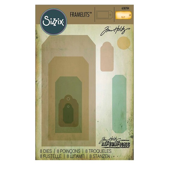 Arts Die-Cutting & Embossing Die-Cuts Sizzix 658784 Tim Holtz Tag ...