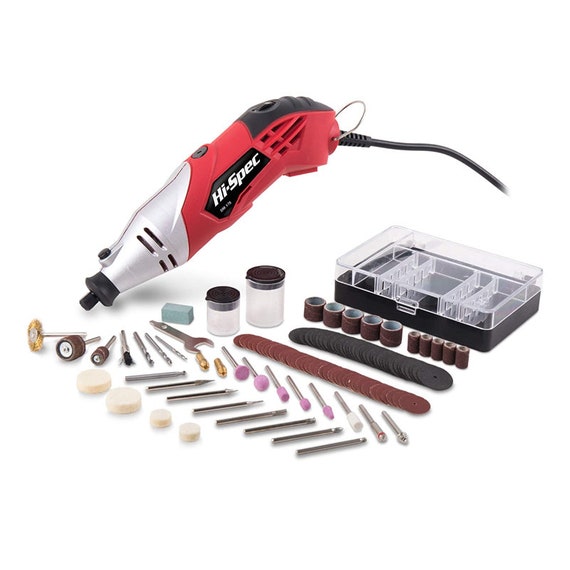 121 Piece 160W 1.4A Corded Rotary Power Tool Kit Set with | Etsy