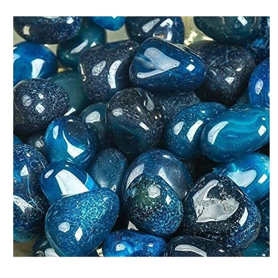 Royal Sapphire Blue River Rocks Garden Rocks Outdoor | Etsy