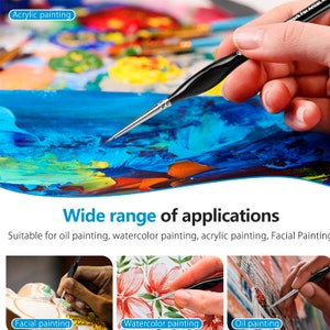 Rosmax Acrylic Paint Brushes Set Series X 15PCS Miniature - Etsy