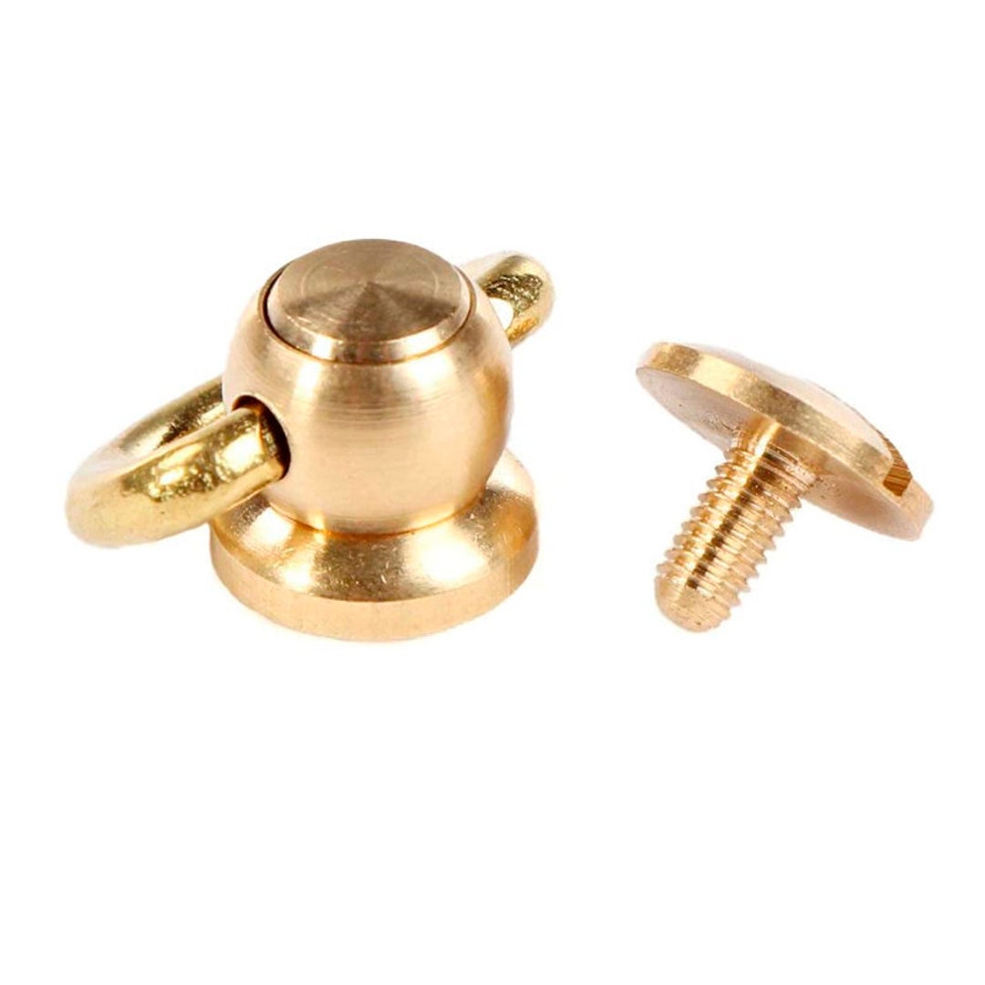 Brass Round Head Rivet Studs Screw Nail Spiles Punk Spots - Etsy