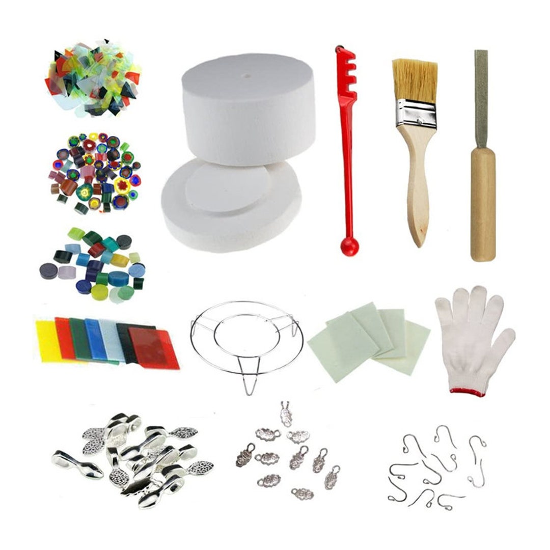 Professional Large Microwave Kiln Kit 14pcs Set for DIY Jewelry Glass ...