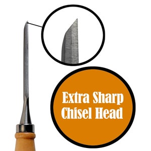 Professional Wood Carving Chisel Set 12 Piece Sharp Woodworking Tools ...