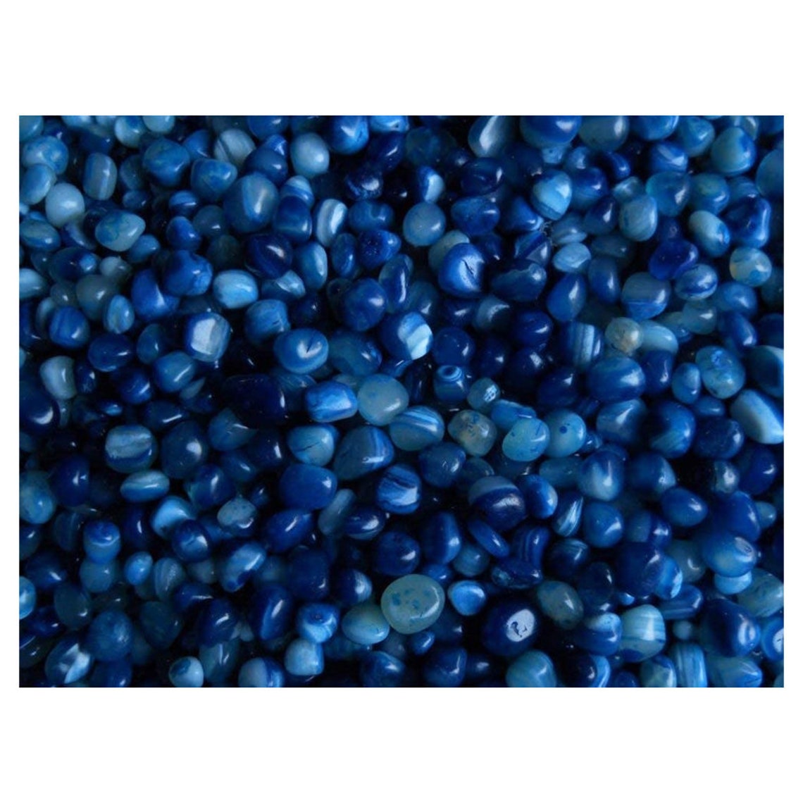 Royal Sapphire Blue River Rocks Garden Rocks Outdoor | Etsy