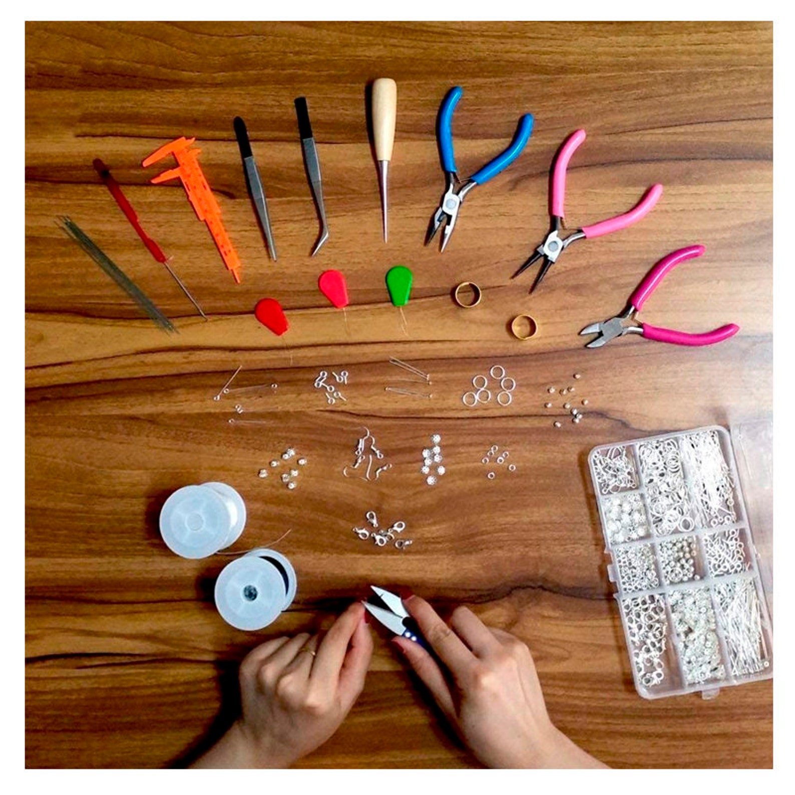 Supla Jewelry Making Supplies Kit with Jewelry Making Tools | Etsy