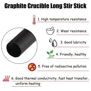 Graphite Stir Rod Stick Crucible Stir Rod Long Carbon Stirring - Etsy