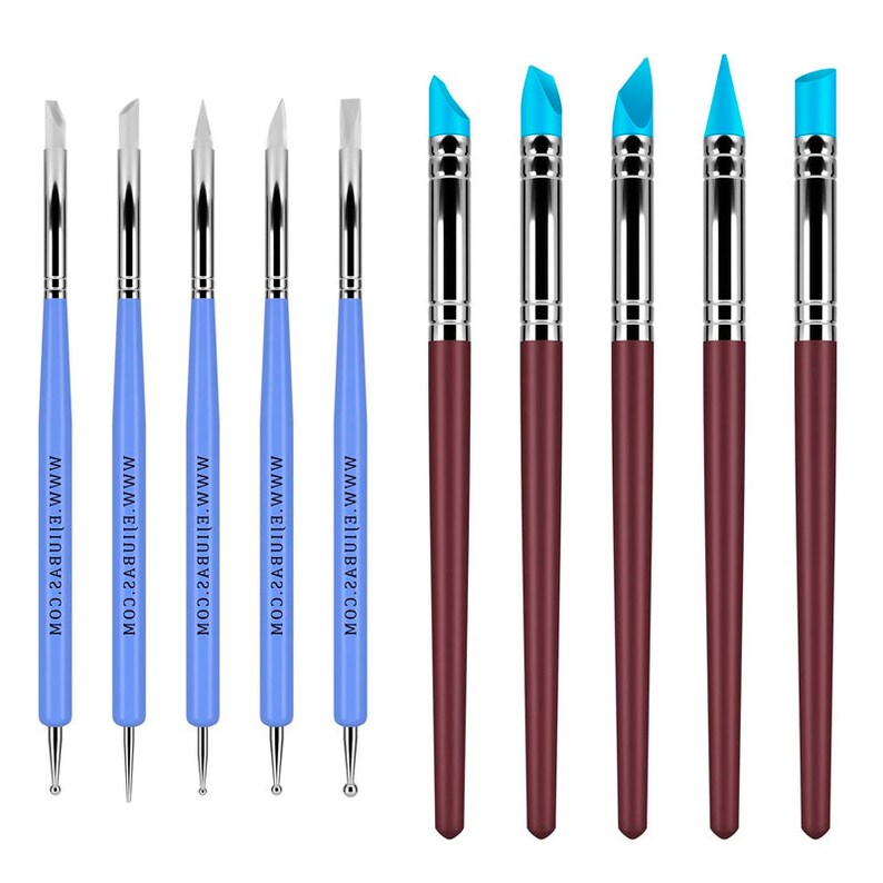 Clay Sculpting Tools Polymer Stylus Tool Set 5 X 2 Way Dotting - Etsy