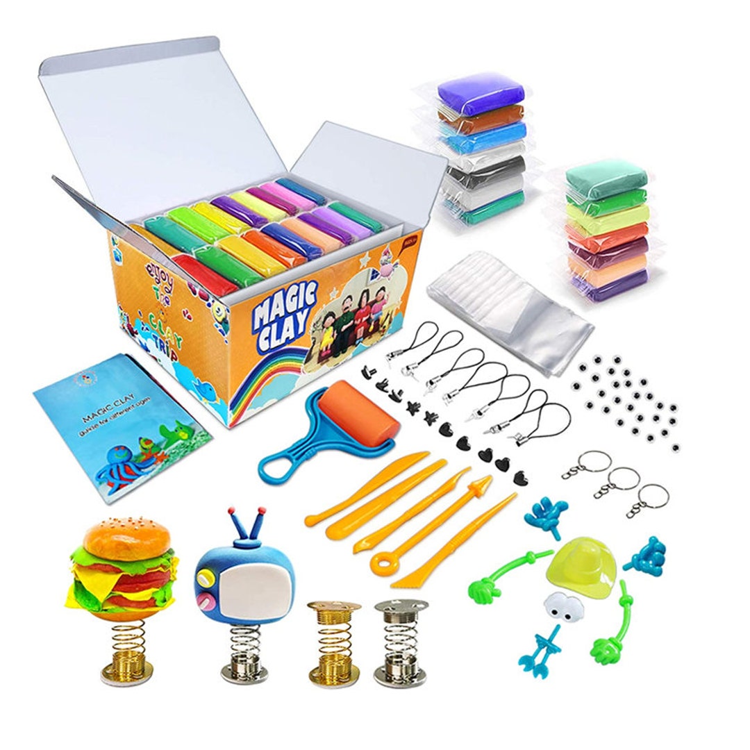 36 Colors Air Dry Magic Clay, Soft & Ultra Light DIY Molding Clay With ...