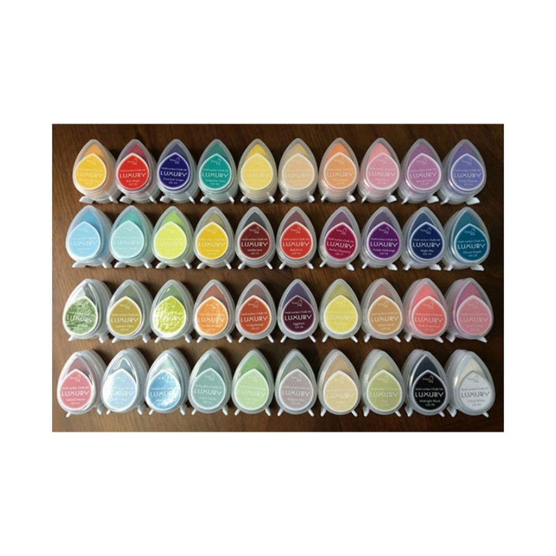 40-pack Craft Ink Pad Stamps DIY Multicolor Craft Stamp Pad - Etsy