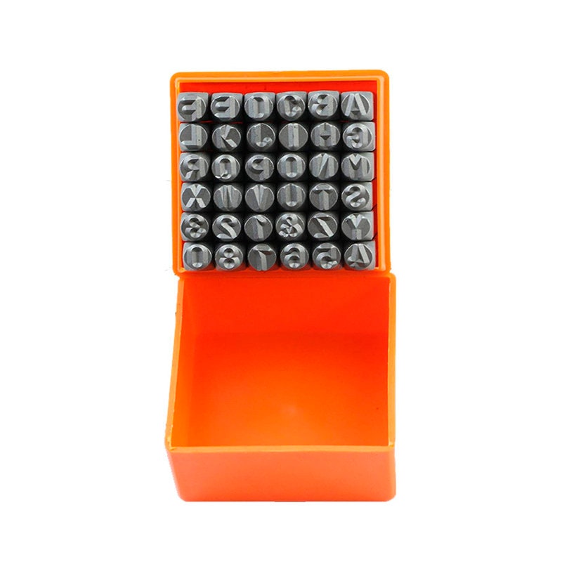 Number and Letter Stamp Set 36 Piece Punch Set/a-z & 0-9 - Etsy UK
