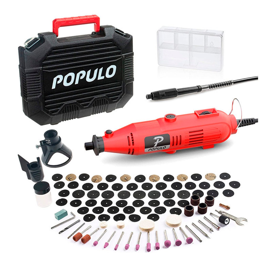 Rotary Tool Kit With 107 Accessories and Flex Shaft Variable - Etsy