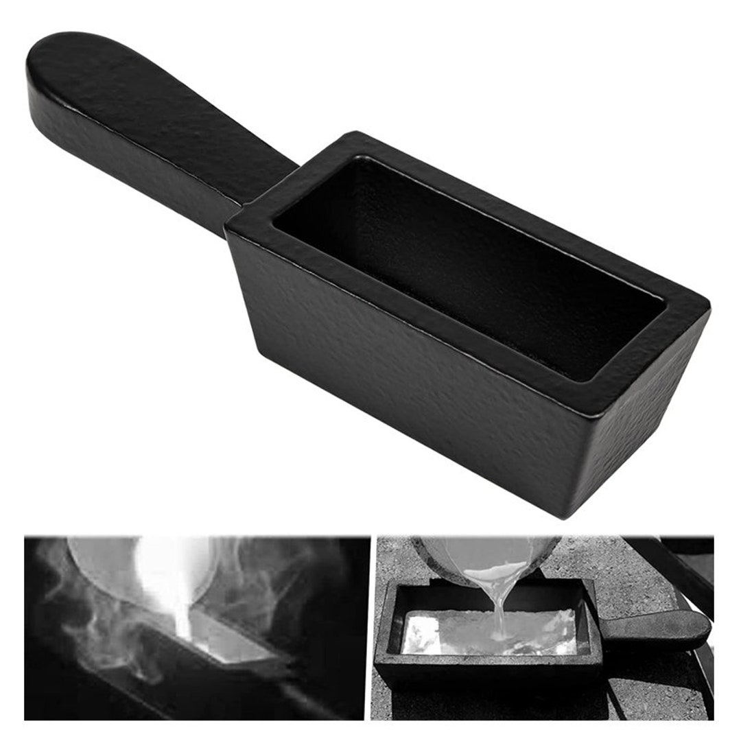 Ingot Molds For Casting Metal 100 Oz Troy Ounce Gold Bar Loaf Cast Iron ...