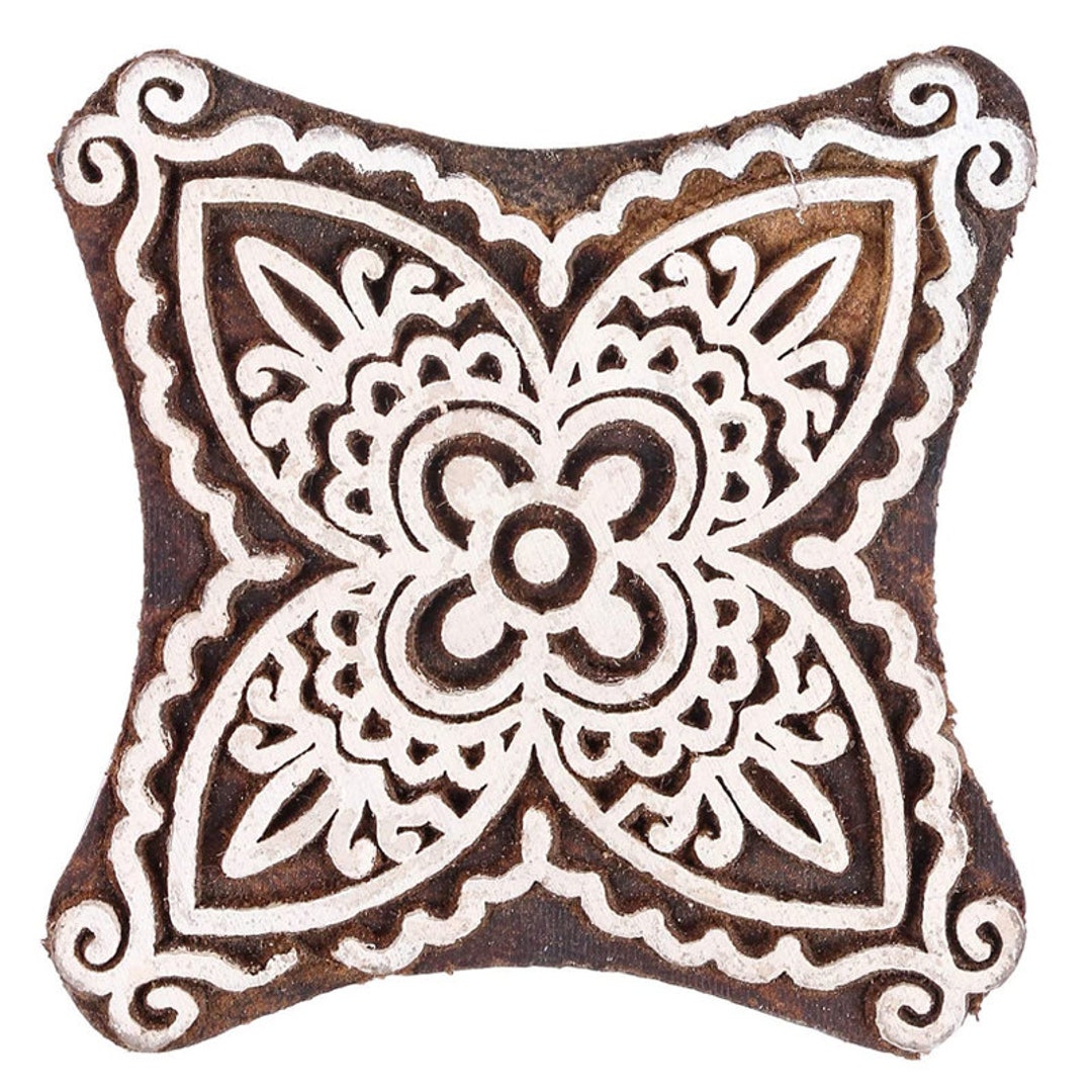 Wooden Printing Blocks Hand Carved Wood Stamp Made From Wood With ...