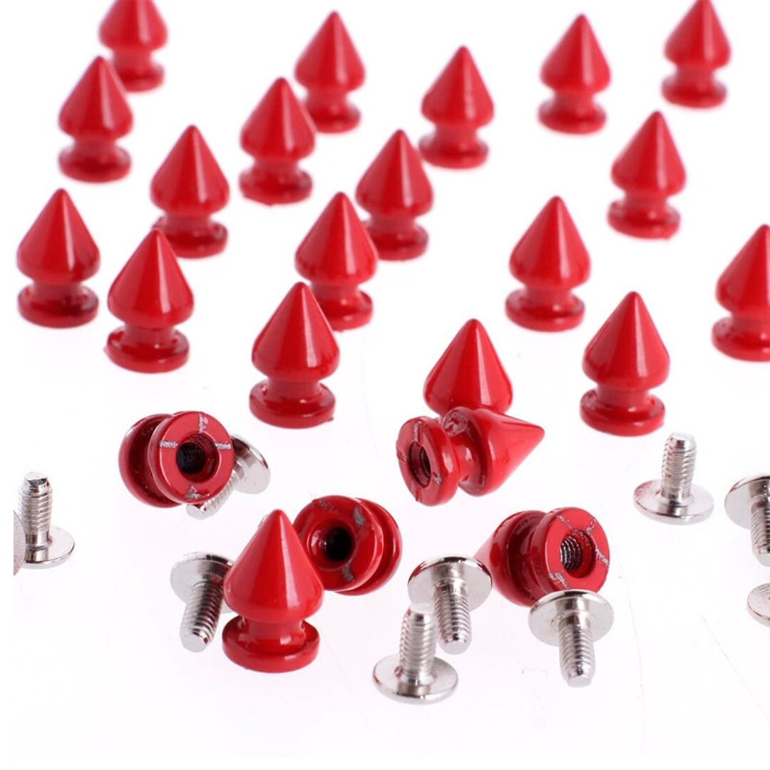 12MM 100 Sets Metal Tree Spikes and Studs Metallic Screw-back - Etsy