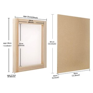 27 Pieces Screen Printing Starter Kit Include 8 X 10 Inch Silk Screen ...