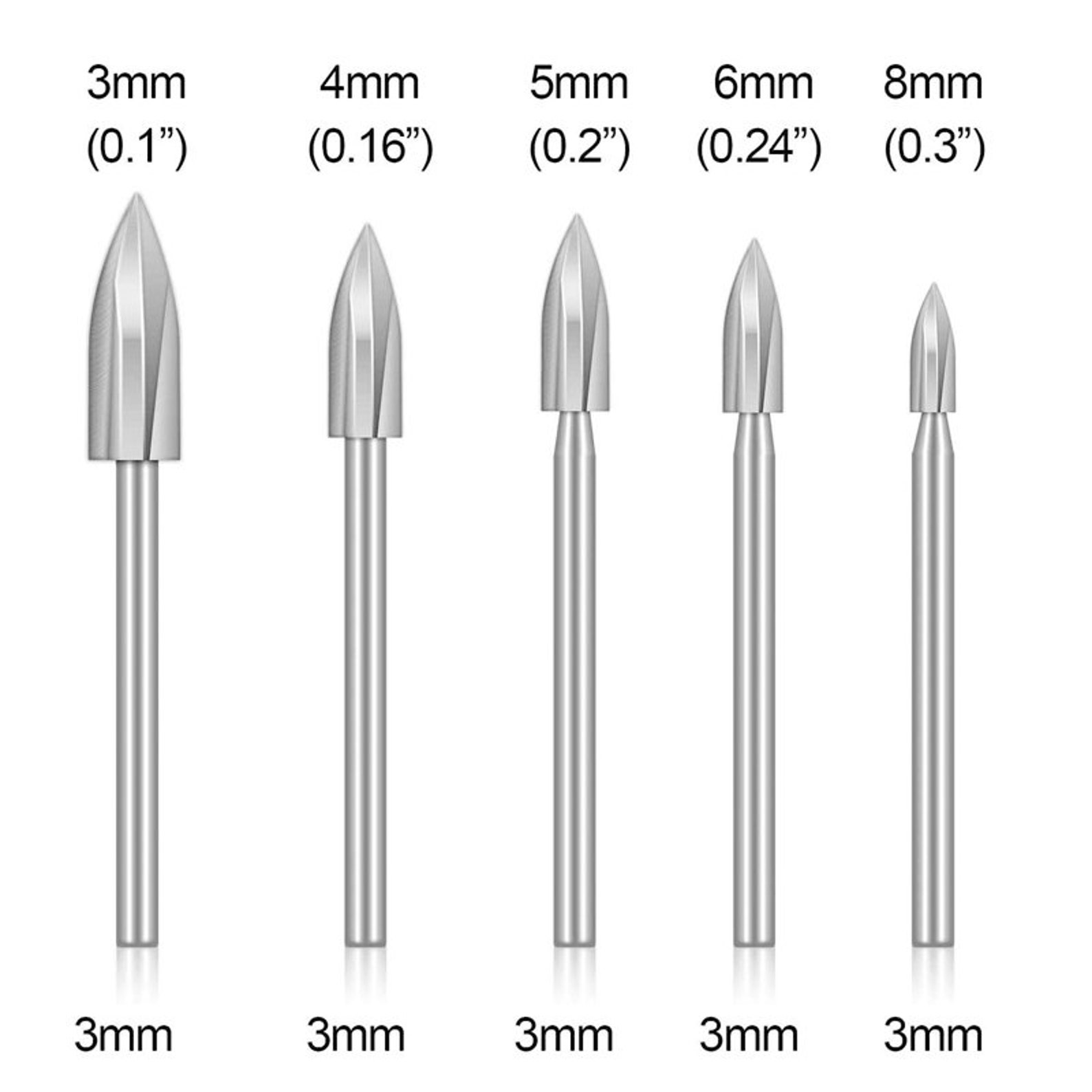 Carving Engraving Drill Bit Set Woodworking Milling Cutters | Etsy