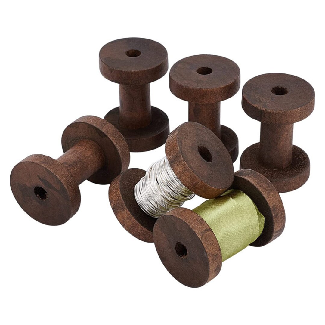 PH Pandahall Wooden Empty Spools for Wire 2.3 Inch Bobbins - Etsy