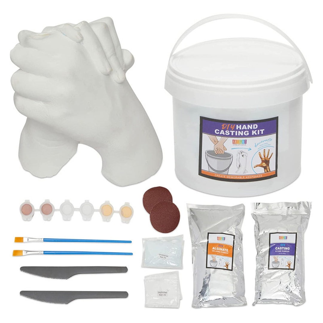 Couples Hand Holding Plaster Casting Kit 21 Piece Set - Etsy Australia