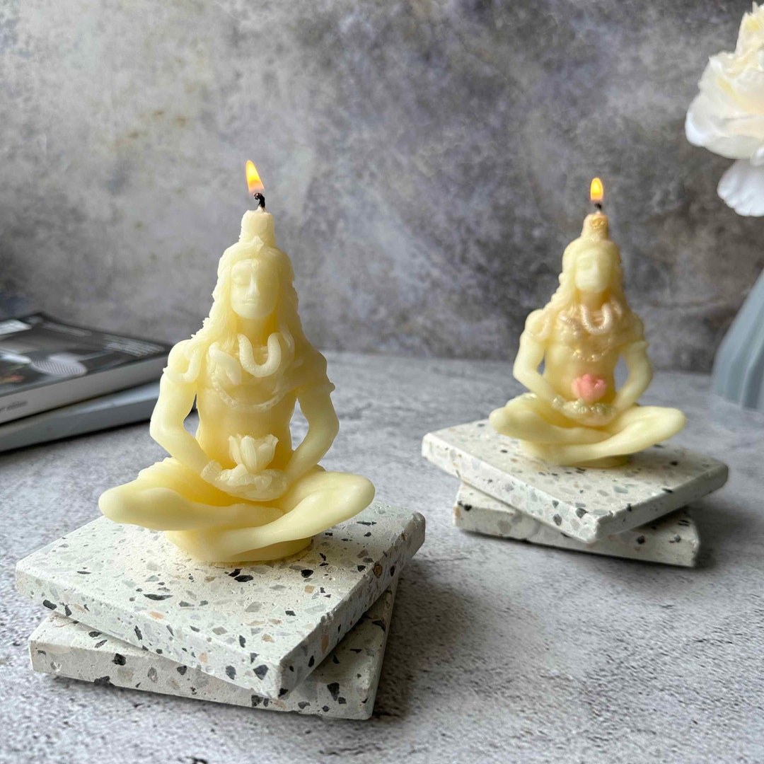 Shiva God Candle Home Decor Sculpture Spiritual Meditation - Etsy