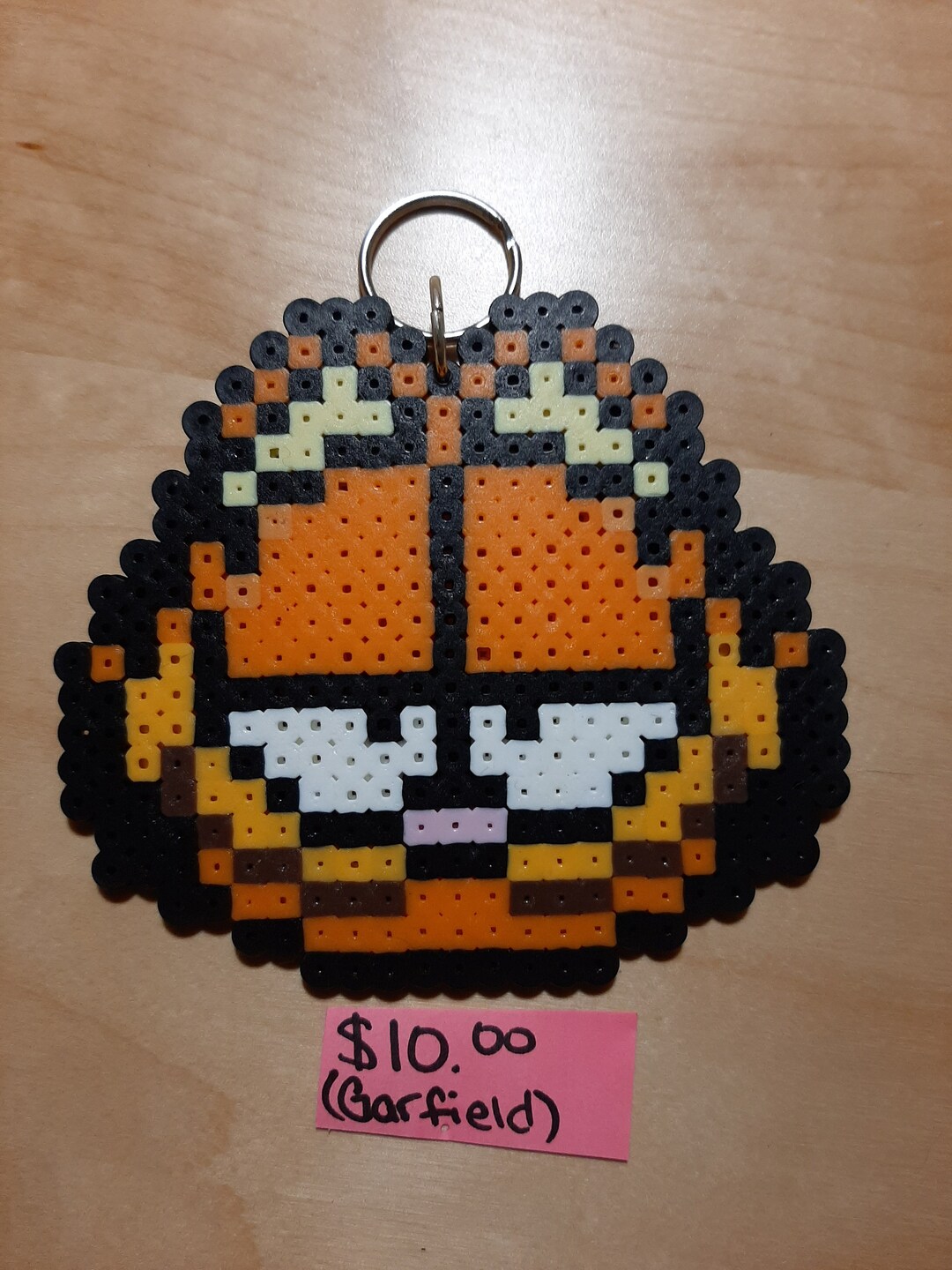 Garfield Perler Bead Keychain - Etsy Sweden