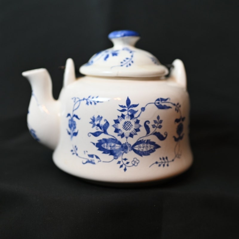 Blue Teapot - Etsy