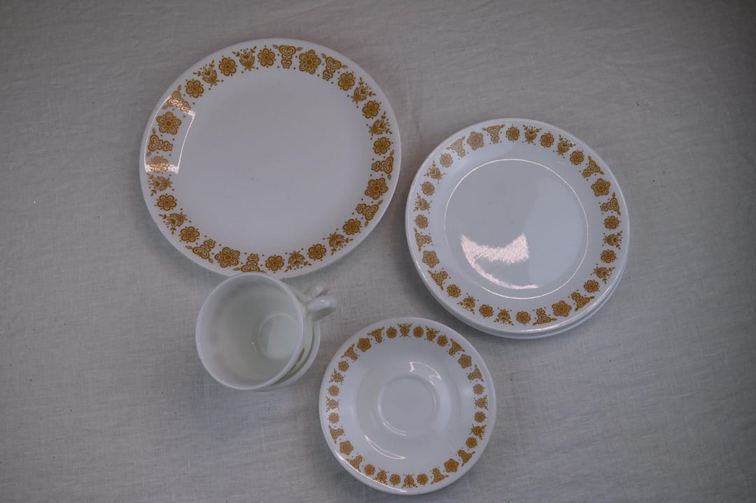Vintage Corelle Corning Ware Butterfly Gold Dishes - Etsy