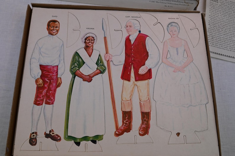 Vintage Williamsburg Colonial Paper Dolls - Etsy