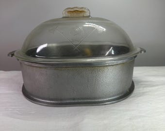 Vintage 1940s Guardian Service Aluminum Cookware Tureen Dutch Oven Oval ...