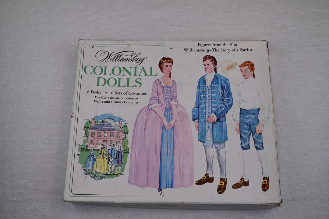 Vintage Williamsburg Colonial Paper Dolls - Etsy