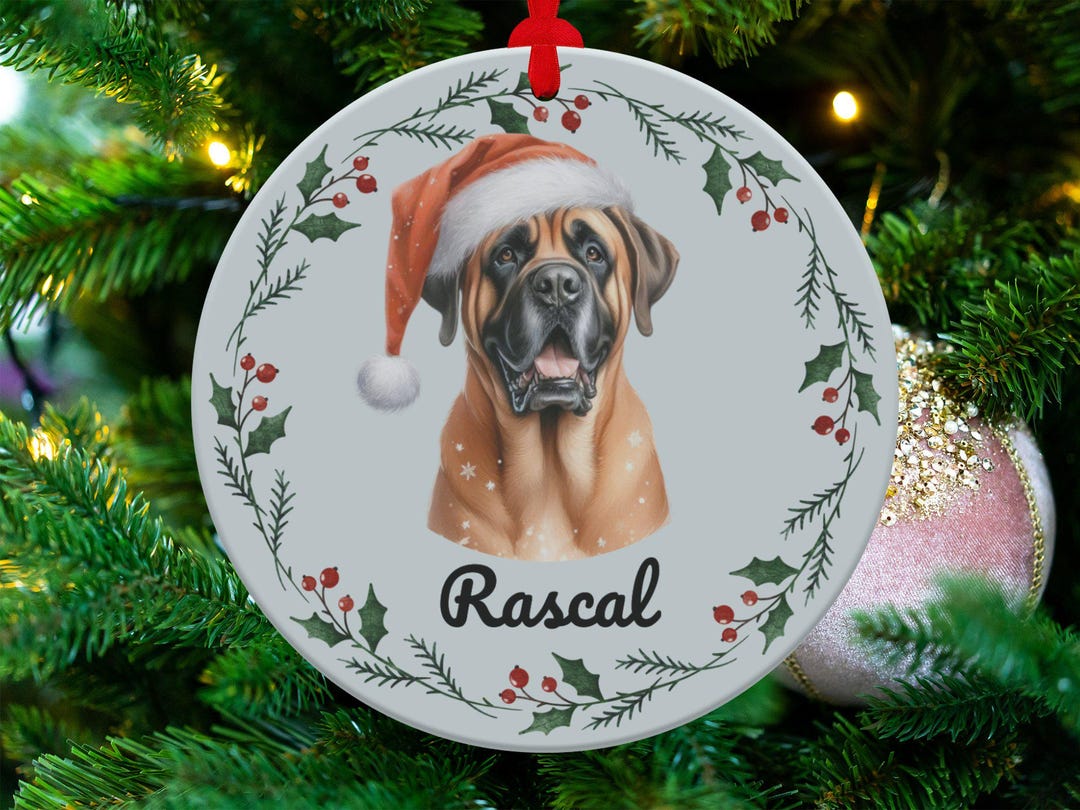 Custom Boerboel Christmas Ornament, Personalized Dog Keepsake - Etsy