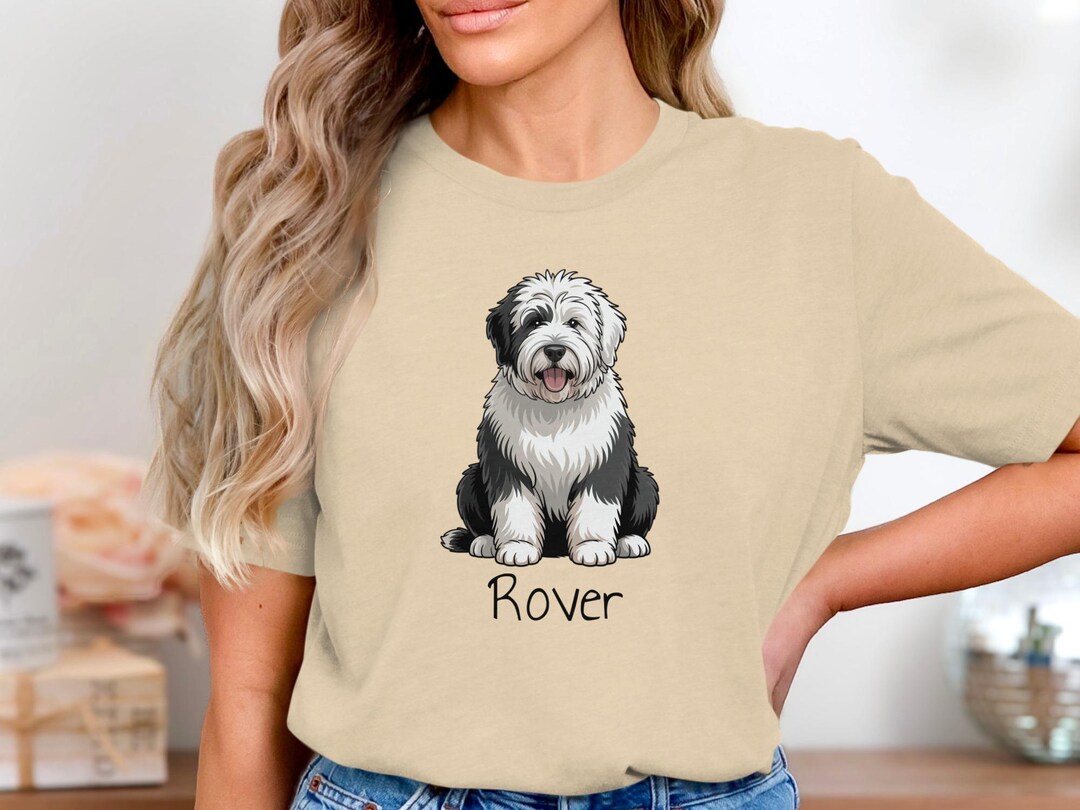 Custom Old English Sheepdog T-shirt: Personalized Dog Lover Gift - Etsy