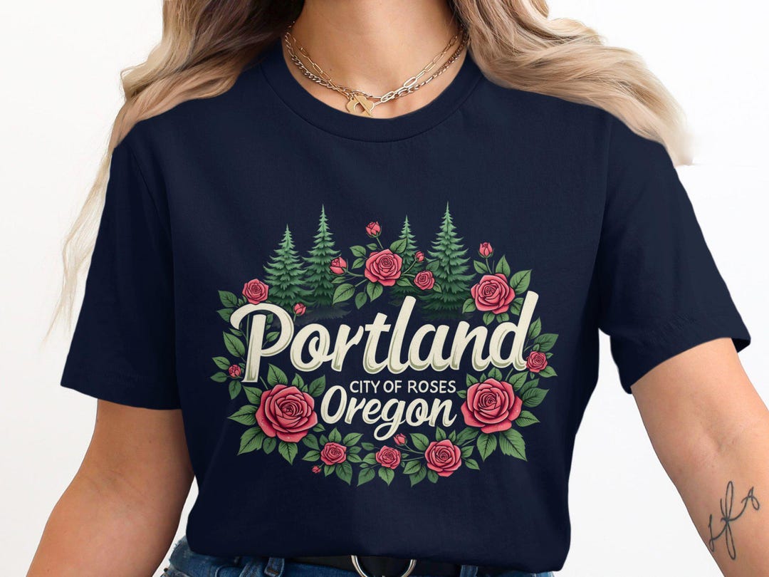 Portland Oregon City of Roses Graphic Tee Sweatshirt Hoodie Gift ...