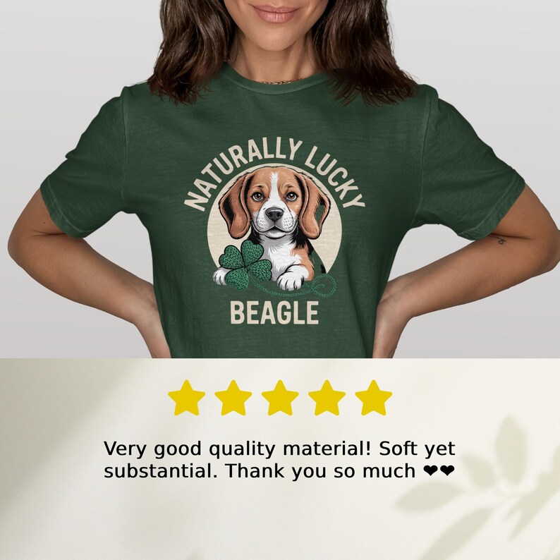 Naturally Lucky Beagle T-shirt, St Patricks Day Sweatshirt, Dog Lover ...