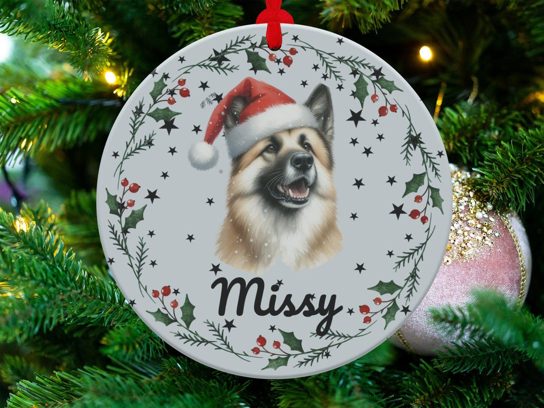 Custom Chinook Dog Christmas Ornament: Personalized Pet Portrait - Etsy