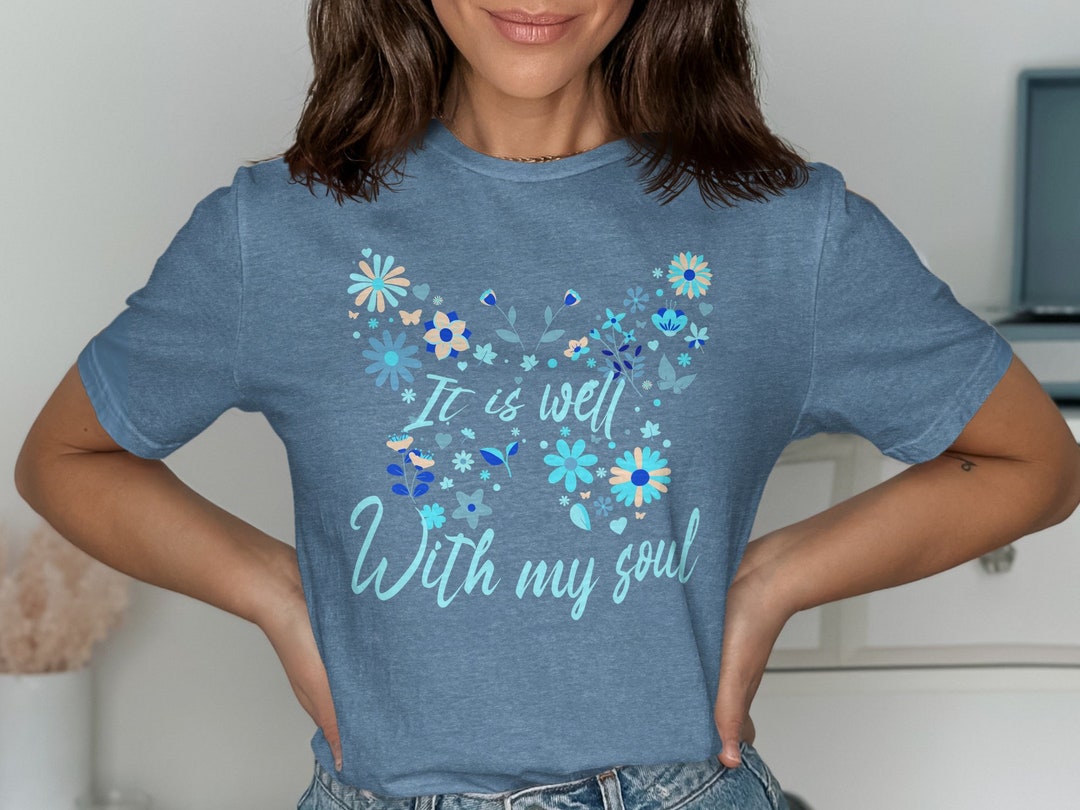 Inspirational Quote T-shirt, Positive Message Shirt, Floral Design Tee ...