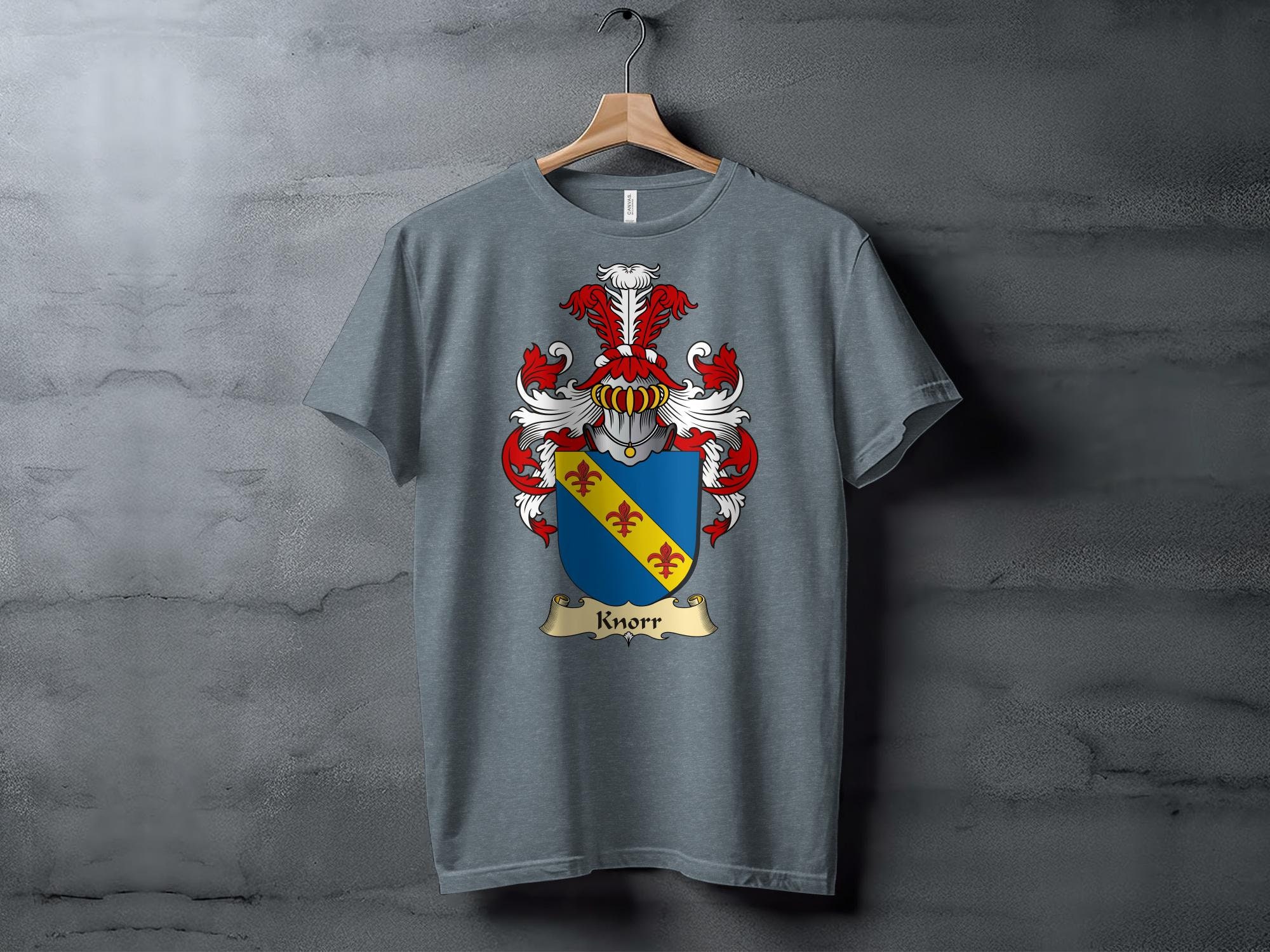 Heraldic Shield Knorr Family Crest T-shirt, Hoodie, Sweatshirt German ...