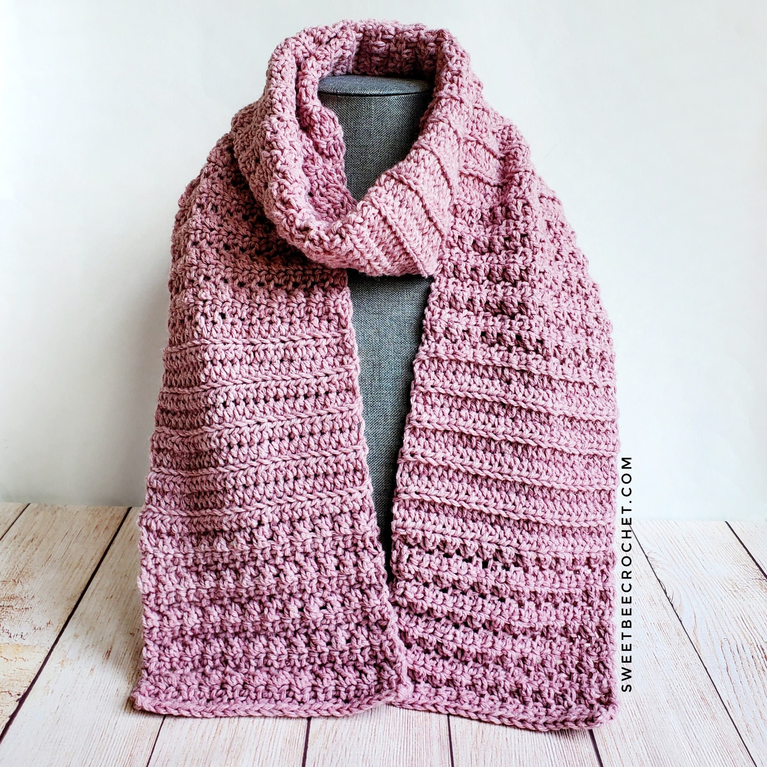 Loops and Ridges Crochet Scarf crochet Pattern - Etsy