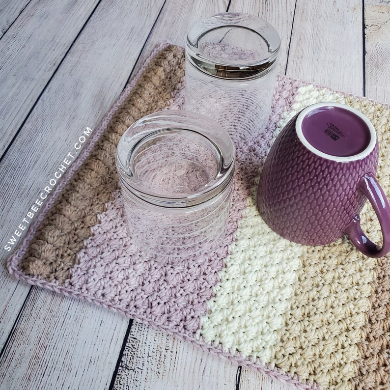 Bobble Edge Crochet Dish Mat (crochet Pattern) - Etsy