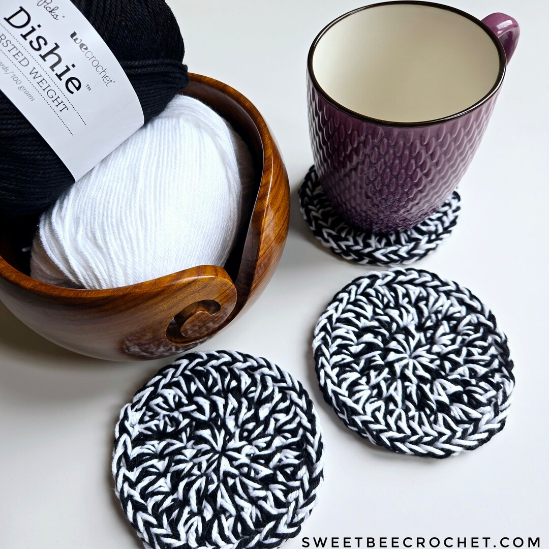 Crochet Cotton Coasters (crochet Pattern) - Etsy