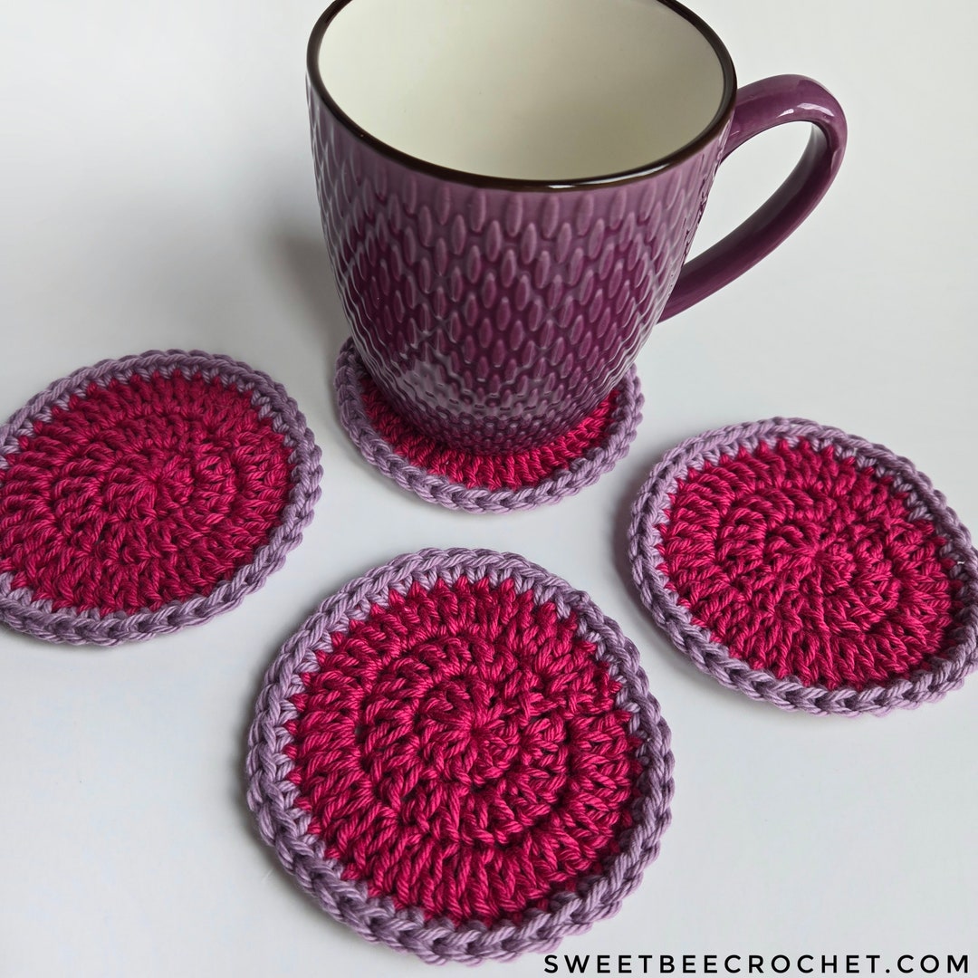 Beginner Crochet Coaster (crochet Pattern) - Etsy