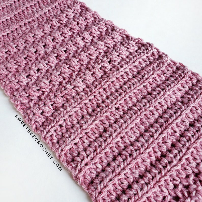 Loops and Ridges Crochet Scarf crochet Pattern - Etsy