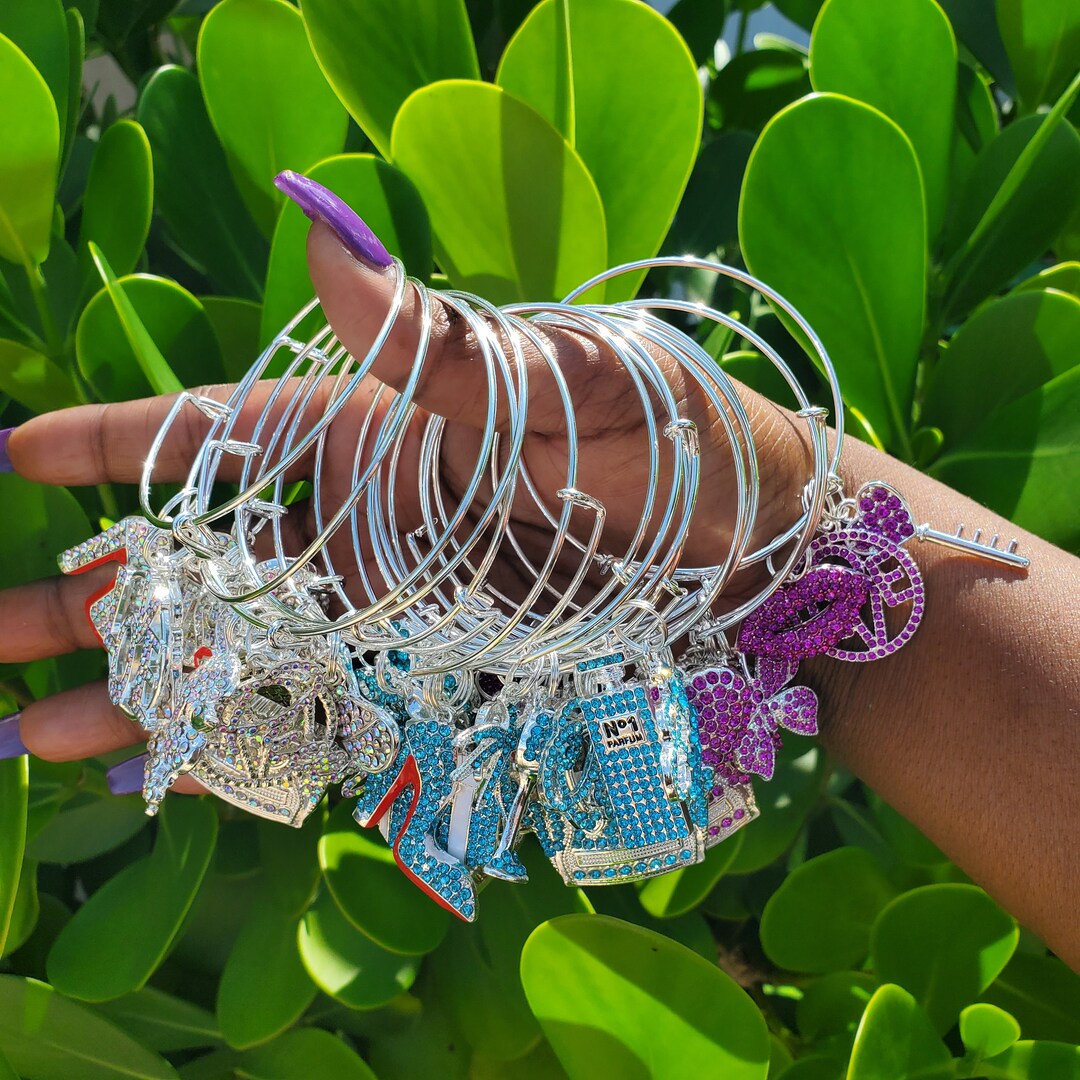 Charm Bracelets, Bling Charm Bracelet, Rhinestone Charm Bracelet, Bling ...