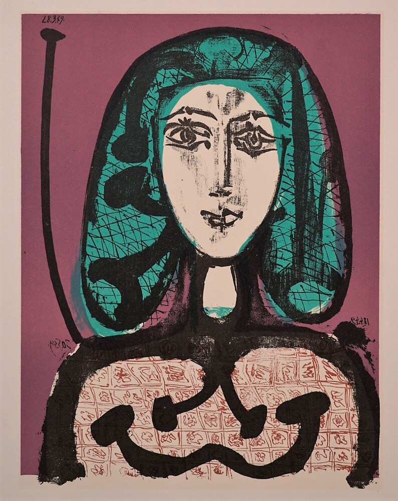 La Femme A La Resille by Pablo Picasso - Etsy UK