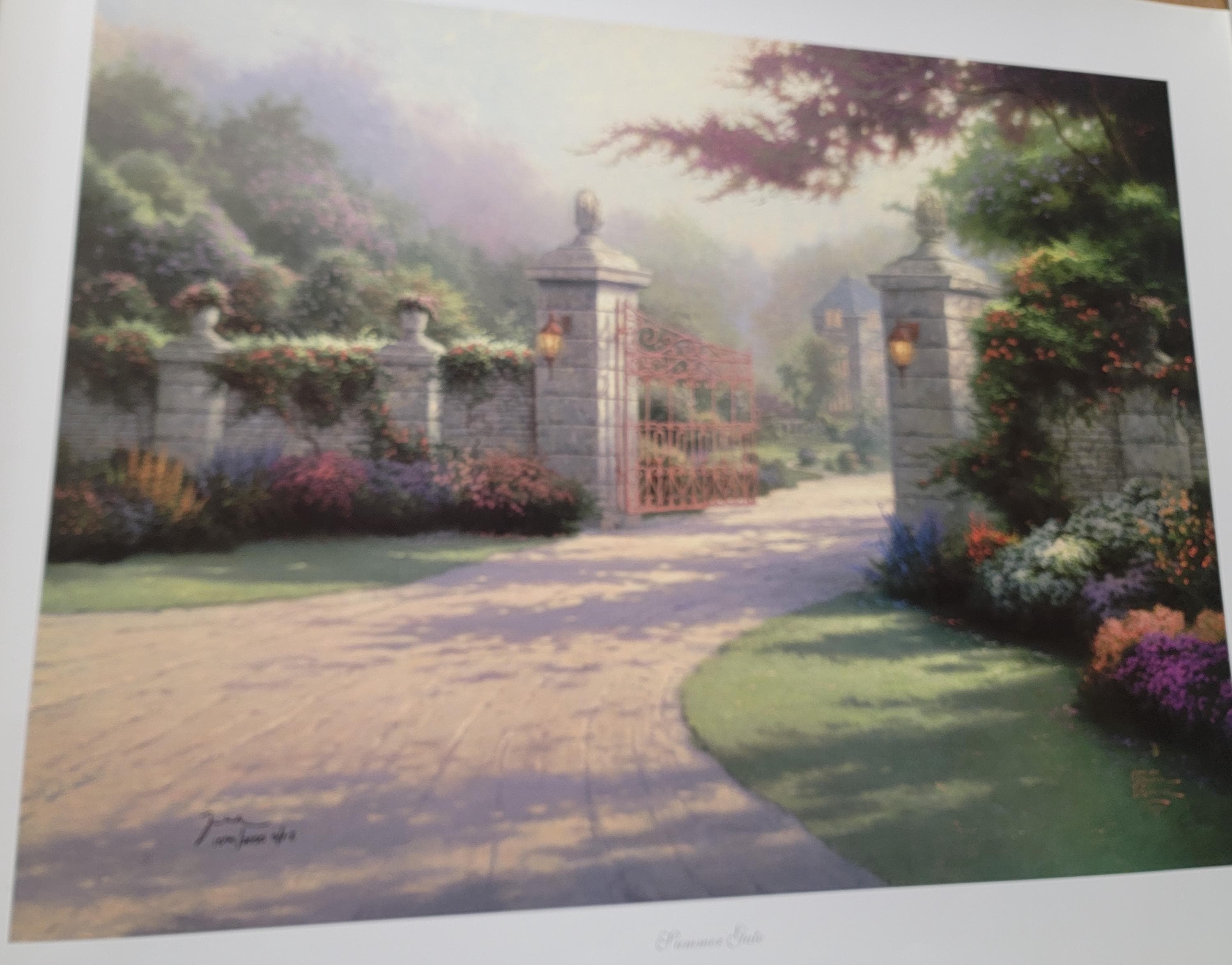 Summer Gate ( Small ) by Thomas Kinkade Unframed Lithograph - Etsy