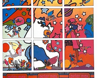 Peter Max Poster Print - Etsy