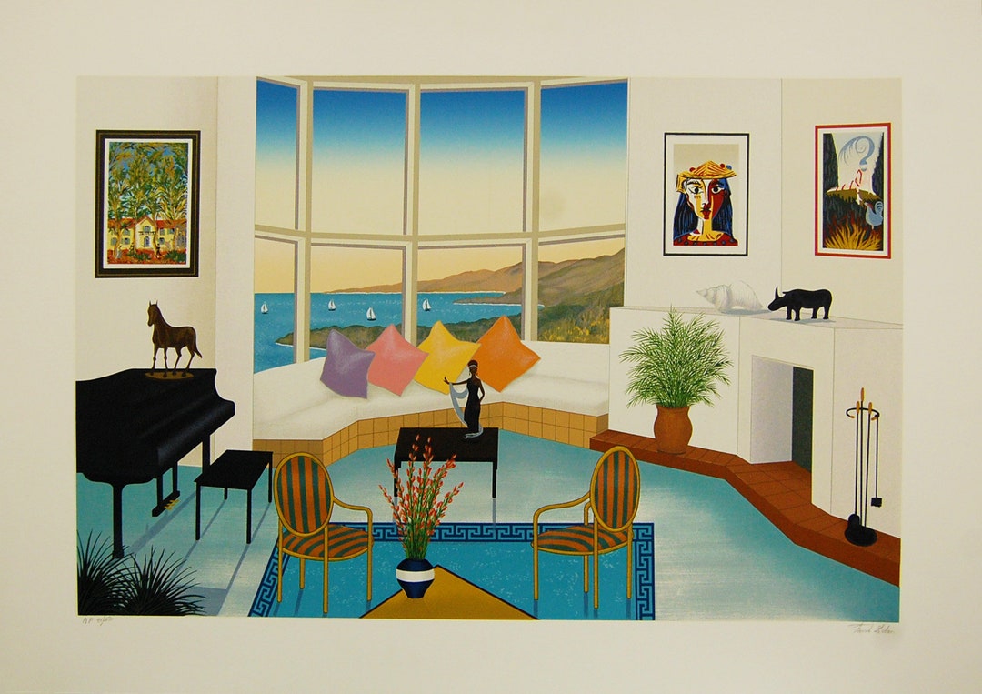 Interior With Picasso by Fanch Ledan LTD Edition Serigraph on Paper ...