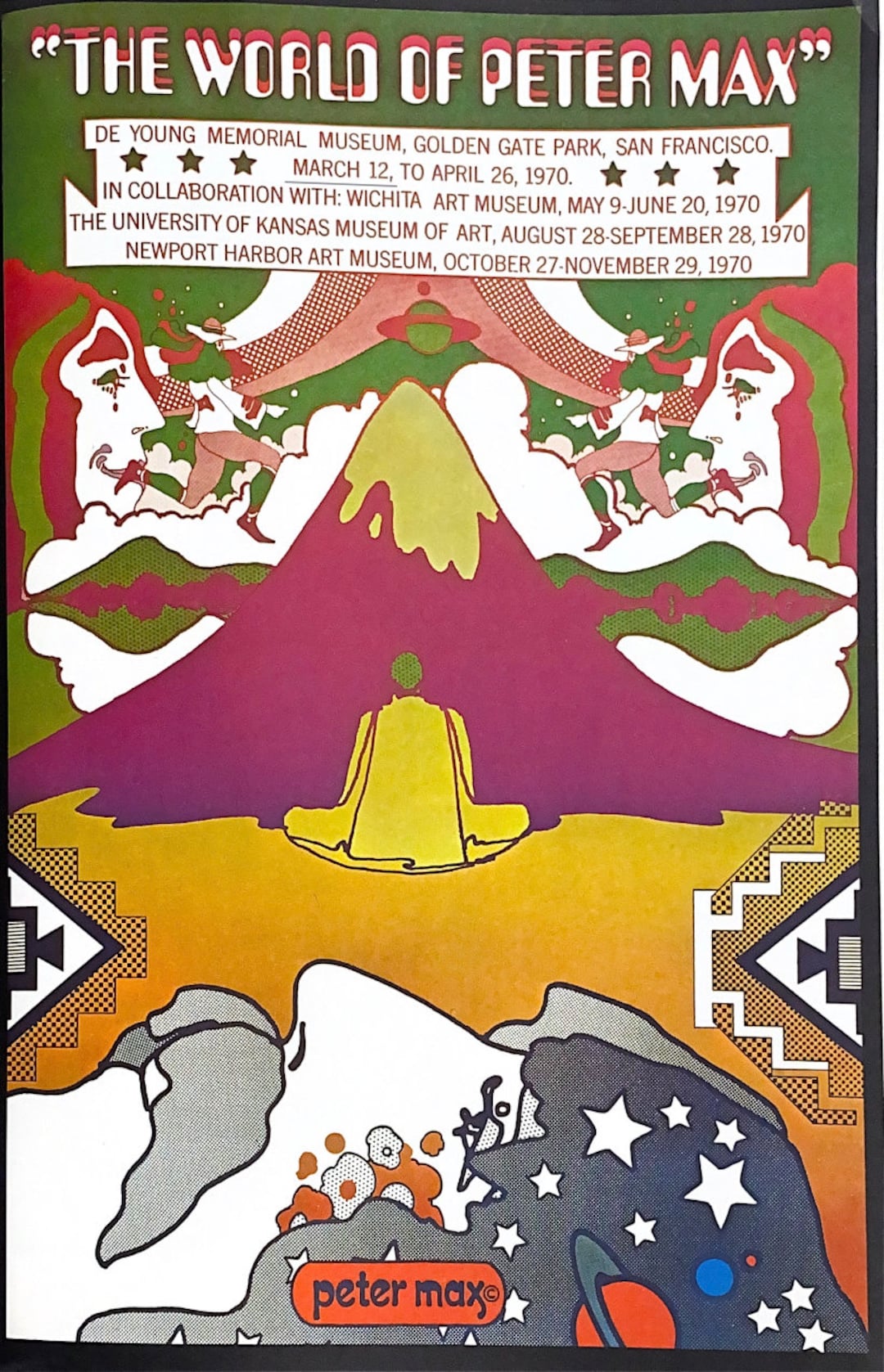 The World of Peter Max by Peter Max \ Serigraph on Postcard - Etsy