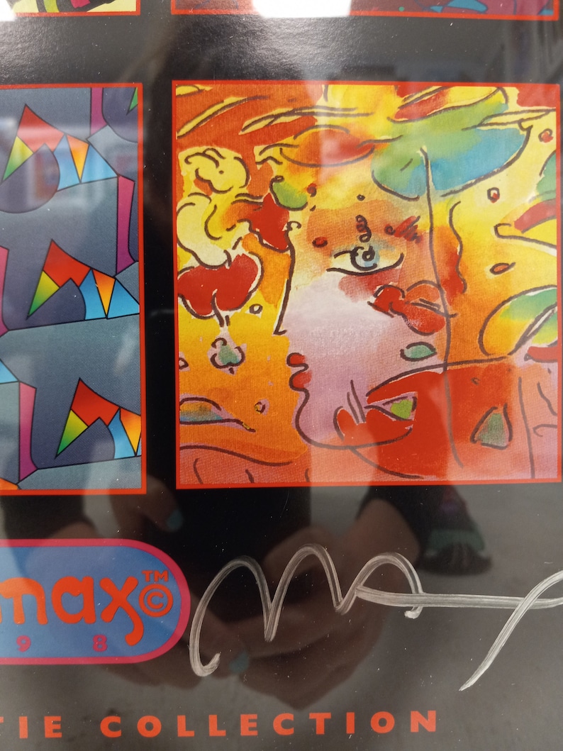 Peter Max Memorabilia Peter Max Poster Neo Max Ties Hand Signed RARE ...