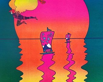 Gloves by Peter Max Psychedelic Pop Art Poster From - Etsy
